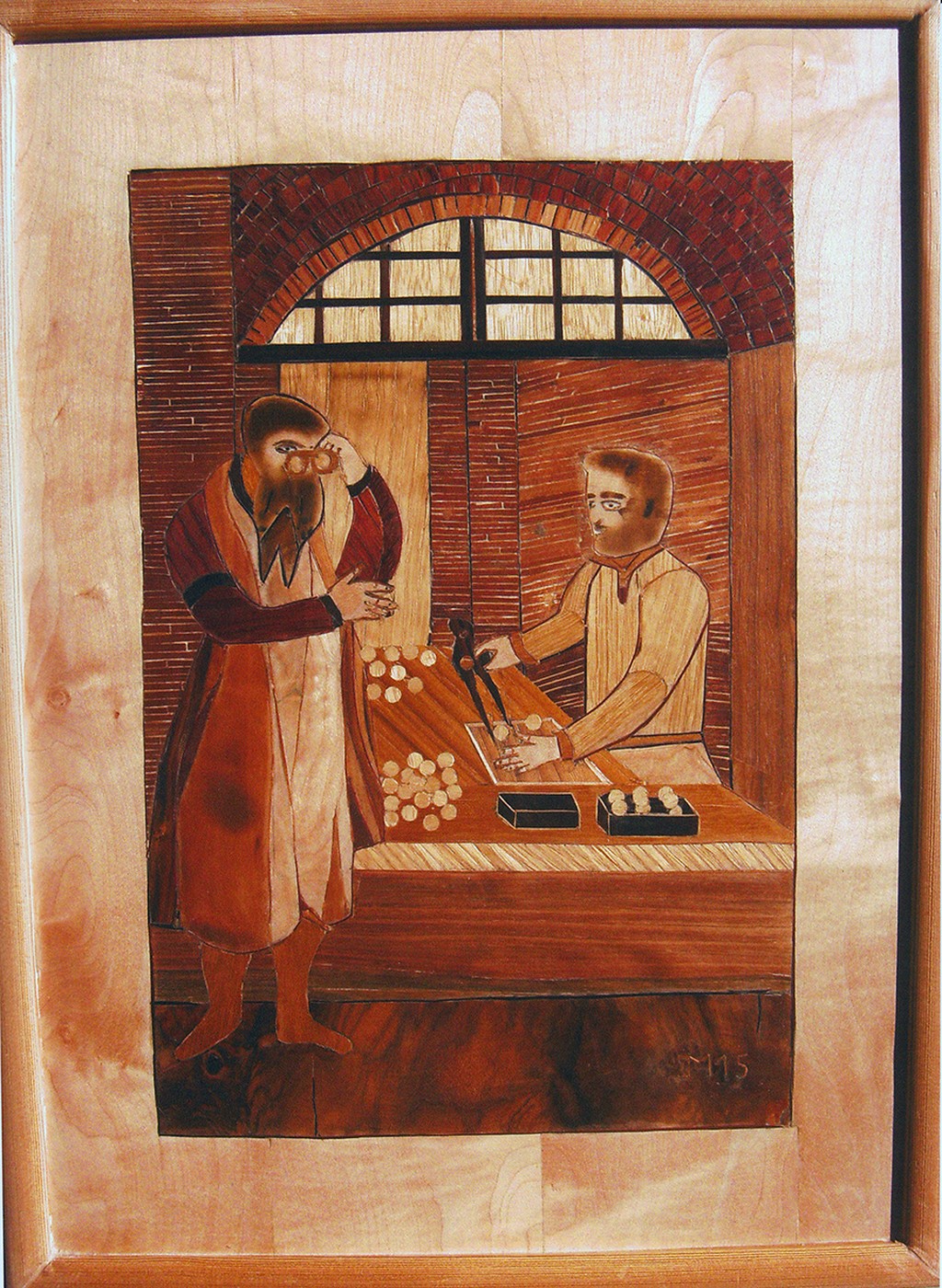 Intarsienarbeiten aus Holz - Flachsmarkt